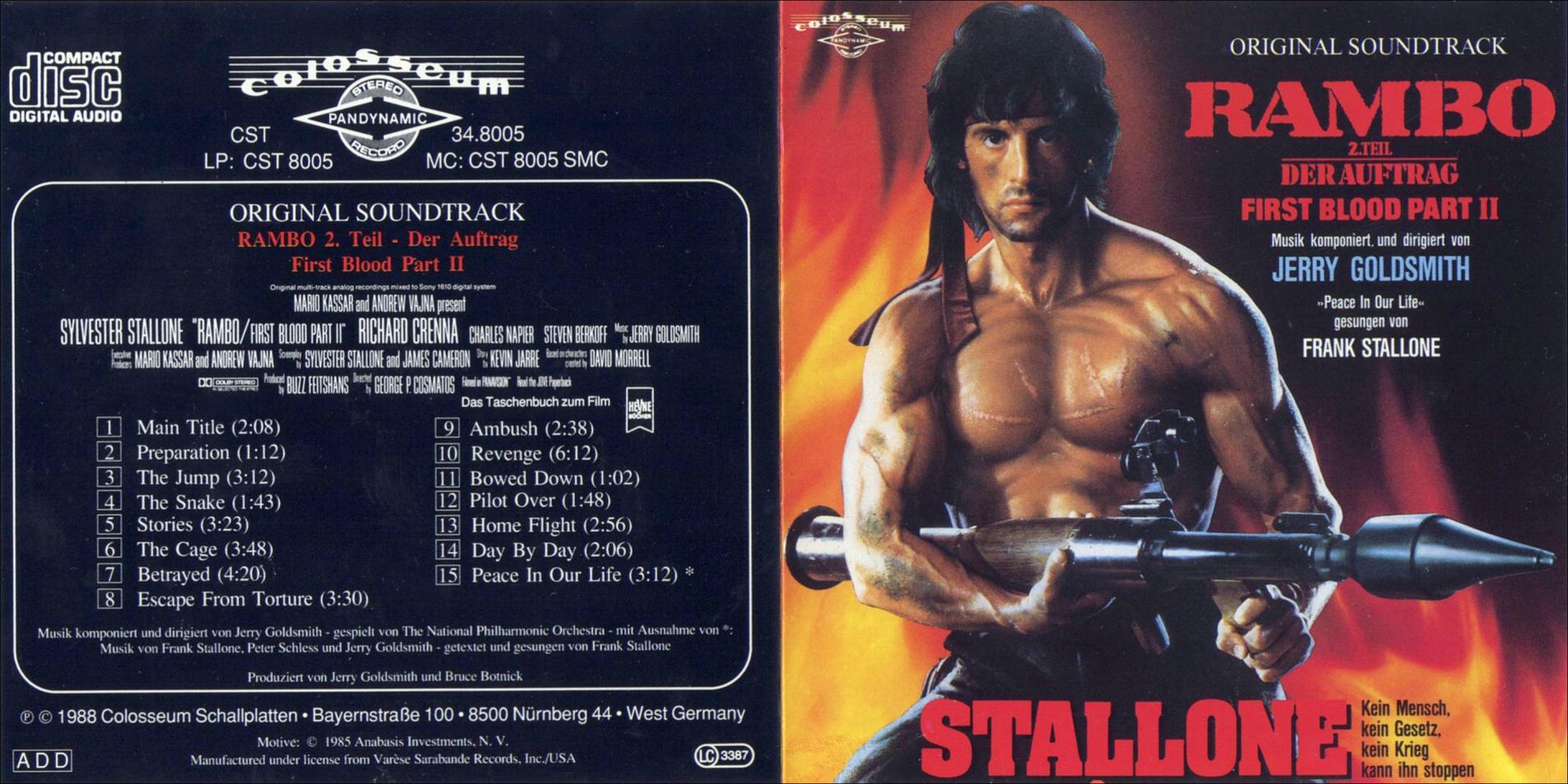 Rambo II : Front | CD Covers | Cover Century | Over 1.000.000 Album Art ...